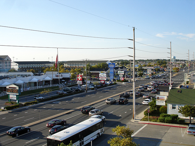 Ocean City's bustling coastal highway proves that even paradise needs a good traffic plan!