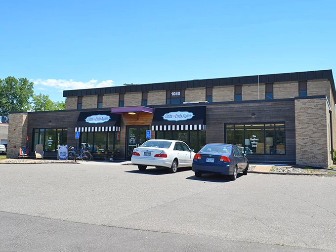 Modern architecture housing vintage treasures&mdash;it's like wrapping a classic car in a brand new bow, unexpectedly perfect.