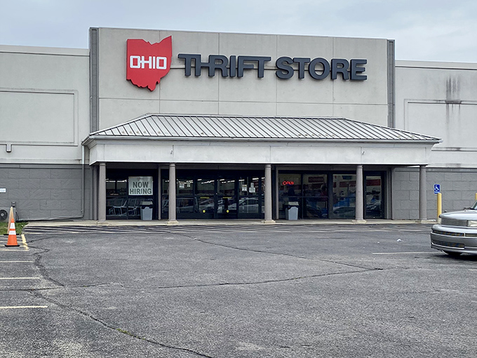 The Ohio logo says "local pride" while promising statewide treasures - hometown shopping with that familiar Buckeye spirit.