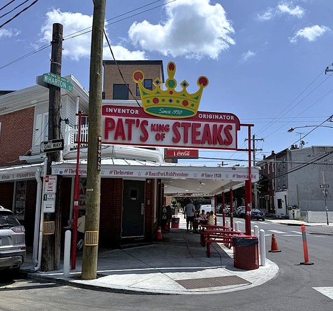 That crown isn't just decoration&mdash;it's a statement. The 24-hour corner spot that launched a thousand imitations.