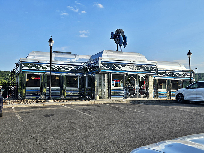This stainless steel sanctuary proves that great comfort food never goes out of style anywhere.