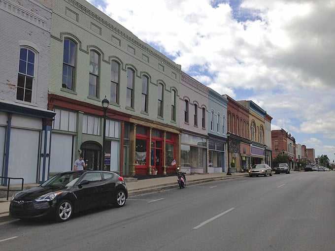 Princeton's pastel-colored storefronts are like a lineup of well-dressed gentlemen from another era. Affordable elegance at its finest!