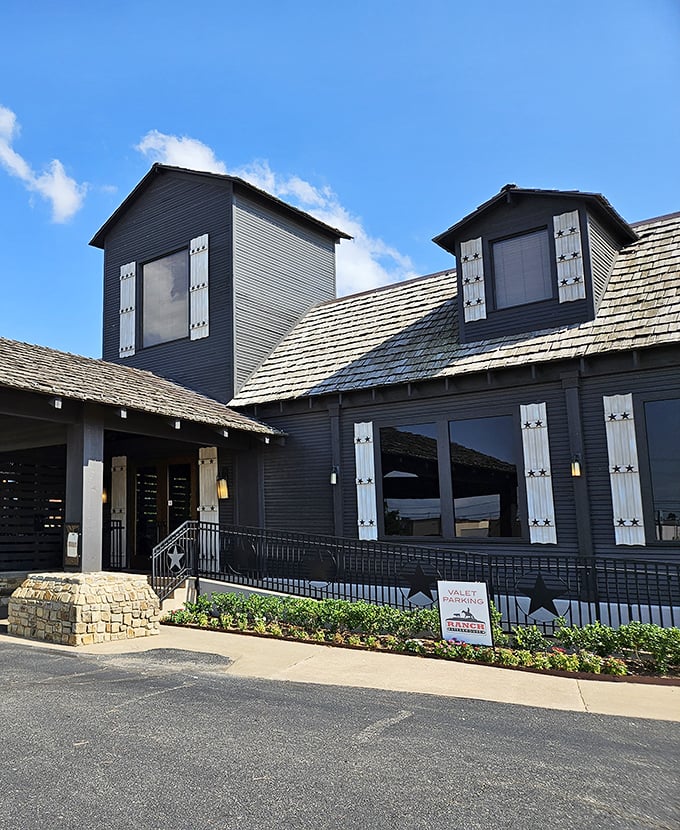 Ranch Steakhouse's rustic architecture sets the perfect stage for cowboy-sized portions and authentic Western hospitality.