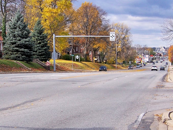 Richmond's downtown square captures that perfect Midwest moment when time seems to stand still just right.