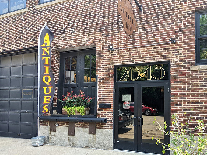Industrial chic meets vintage cool. Riverview Antique Market's brick exterior houses Milwaukee's urban treasures in a stylishly repurposed building.