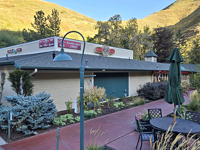 Nestled in the canyon like a well-kept secret, this spot turns breakfast into a scenic experience.