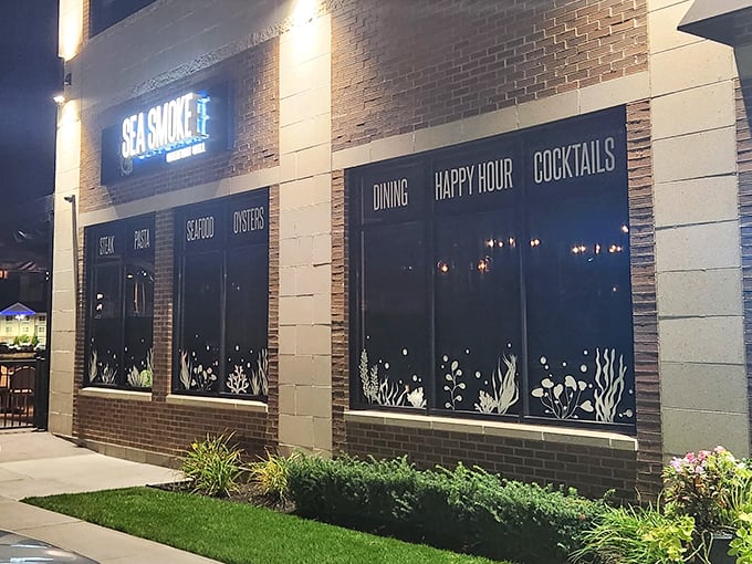 Modern brick meets maritime magic - proof that contemporary style can still serve up timeless seafood classics.