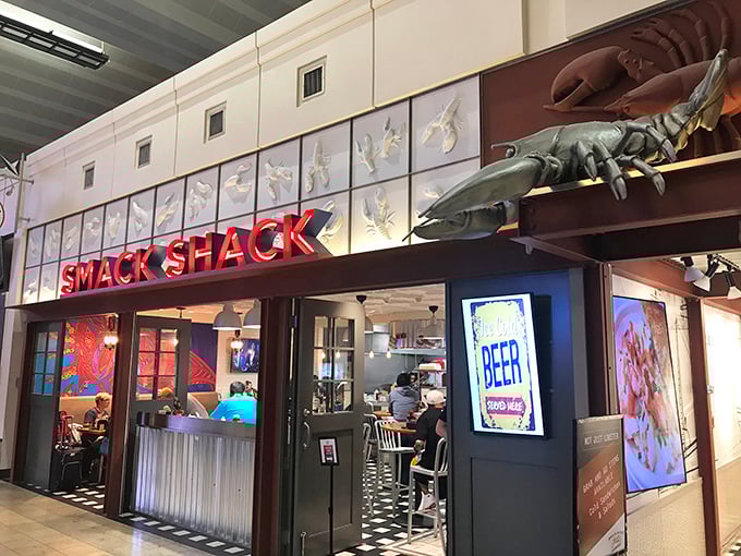 Smack Shack's industrial-chic interior serves up lobster rolls that would make a New Englander weep with joy.
