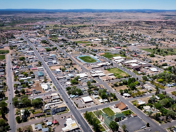 Snowflake's wide streets and well-maintained homes offer small-town charm with big mountain views in the distance.