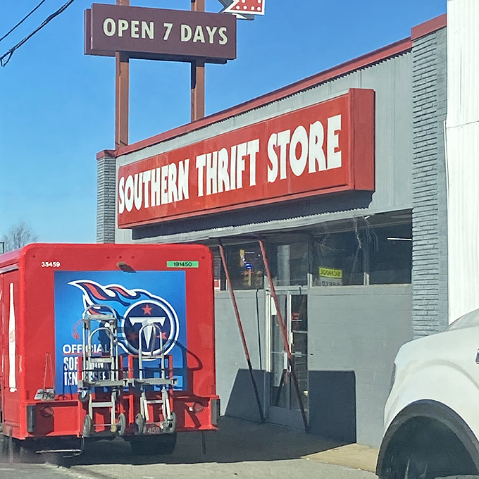 That vintage-style signage and busy parking lot tell the story of a beloved local institution.