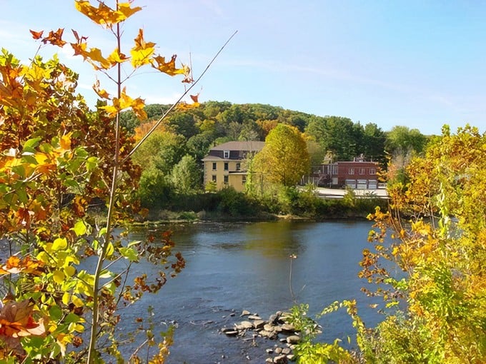 This classic white church represents the kind of unchanging New England charm that keeps living costs refreshingly reasonable.