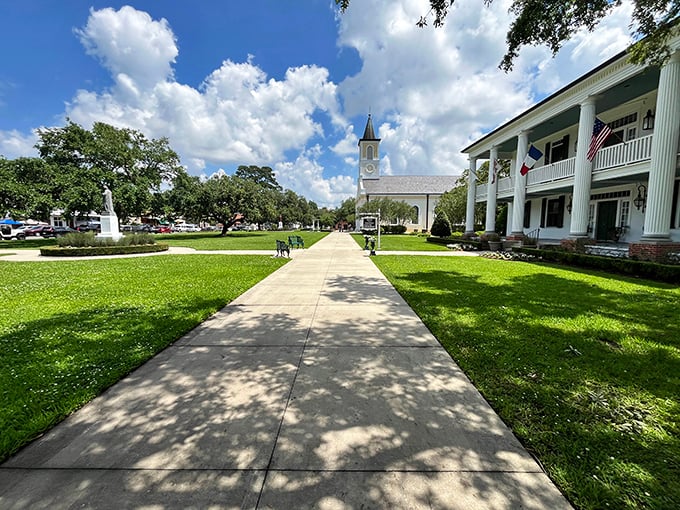 St. Martinville's town square feels like stepping into a living history book with better scenery.