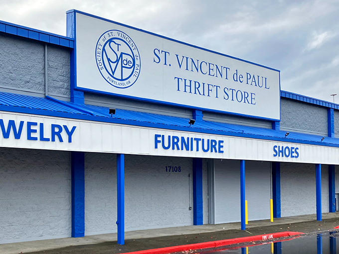 St. Vincent's blue and white exterior might look unassuming, but inside lies a treasure trove of unexpected finds.