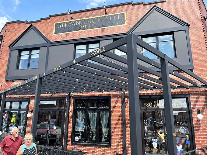 Small-town square dining where big-city steak quality meets the charm of historic downtown America.