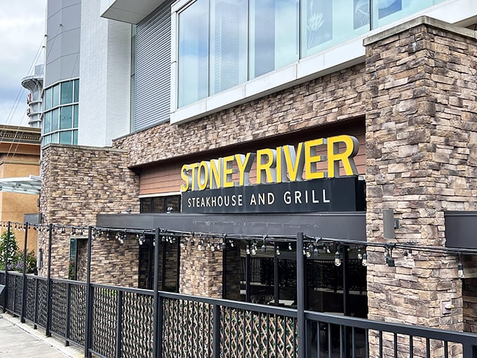 Stoney River's impressive stone facade feels like the entrance to a meat lover's Narnia&mdash;step through those doors and prepare for magic.