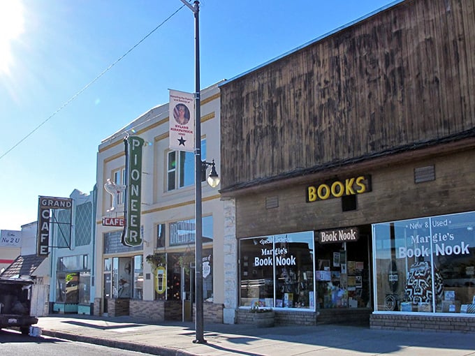 Susanville's vibrant downtown buildings pop with color, proving affordable living doesn't have to be drab.