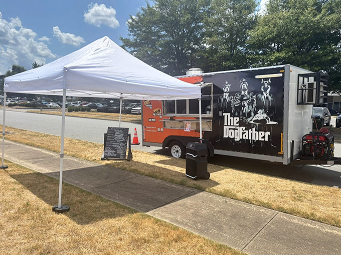 The Dogfather makes you an offer you can't refuse - gourmet dogs from a truck with attitude.