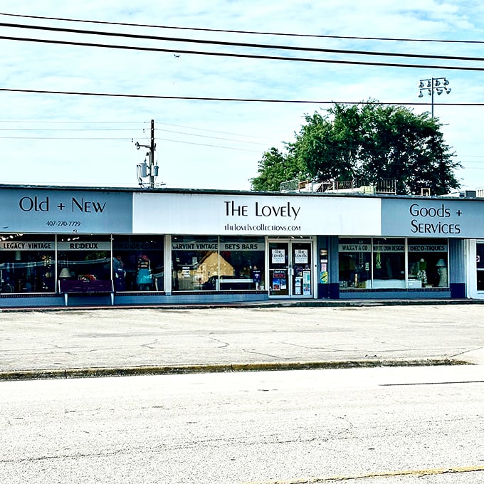 The Lovely's vintage storefront beckons with promises of curated treasures that Instagram influencers only dream about finding.