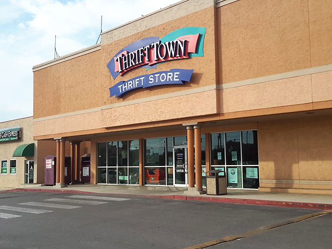 The retro-style logo brings back memories of simpler times when shopping was an adventure, not just clicking buttons on screens.