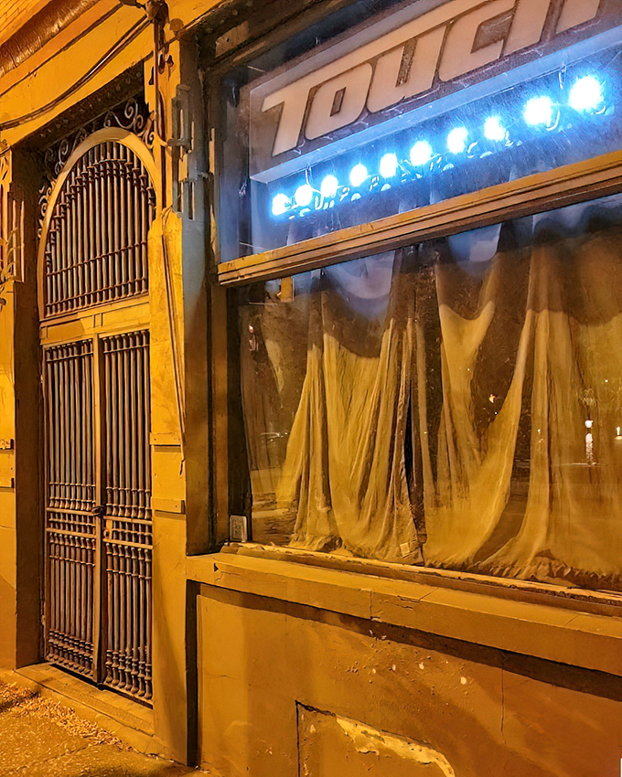 Touch Supper Club's mysterious exterior feels like a secret password should be required. The best spots always hide in plain sight!