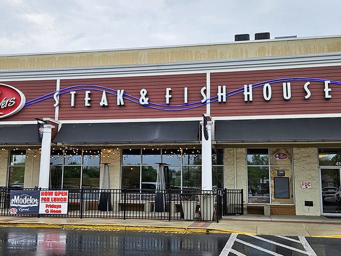 Modern lines meet timeless flavors - Two Rivers proves contemporary design and classic steaks make perfect dining partners.