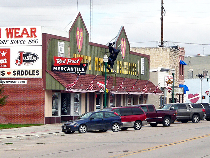 Western heritage lives on where cowboy culture meets modern comfort in this authentic frontier town setting.