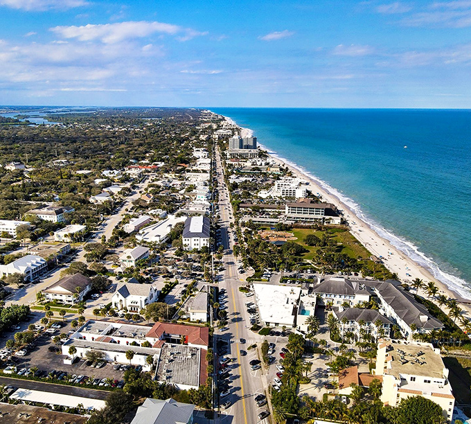 Vero Beach's pristine coastline stretches endlessly, like nature's own stress-relief prescription written in sand.
