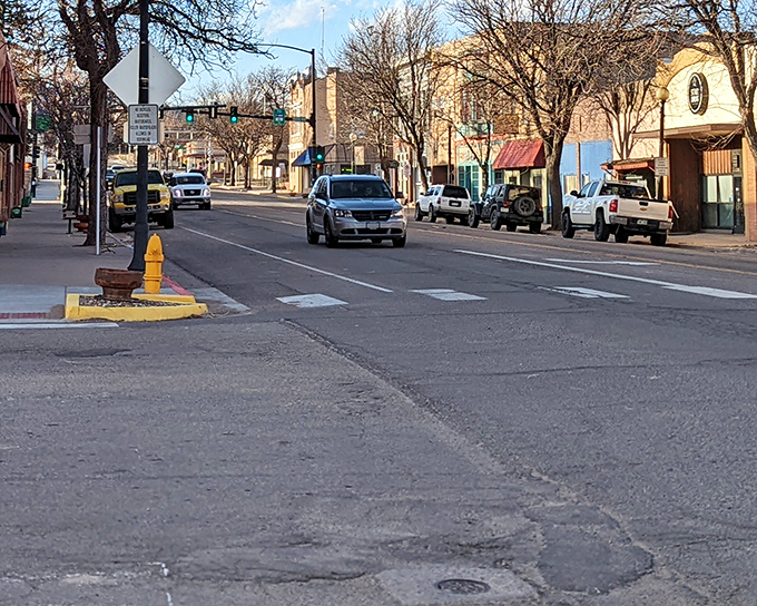 Walsenburg's brick-paved sidewalks invite leisurely window shopping. A town where rushing feels almost disrespectful to the historic surroundings.