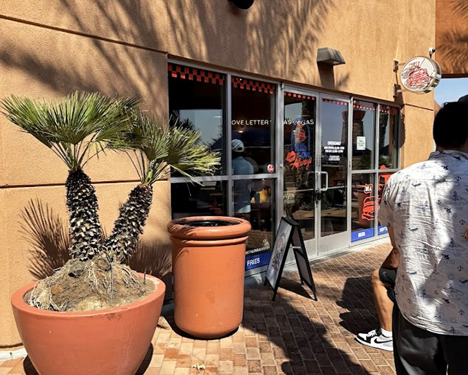 With Love, Always keeps it simple outside with desert plants standing guard. The unassuming entrance hides flavor explosions within.