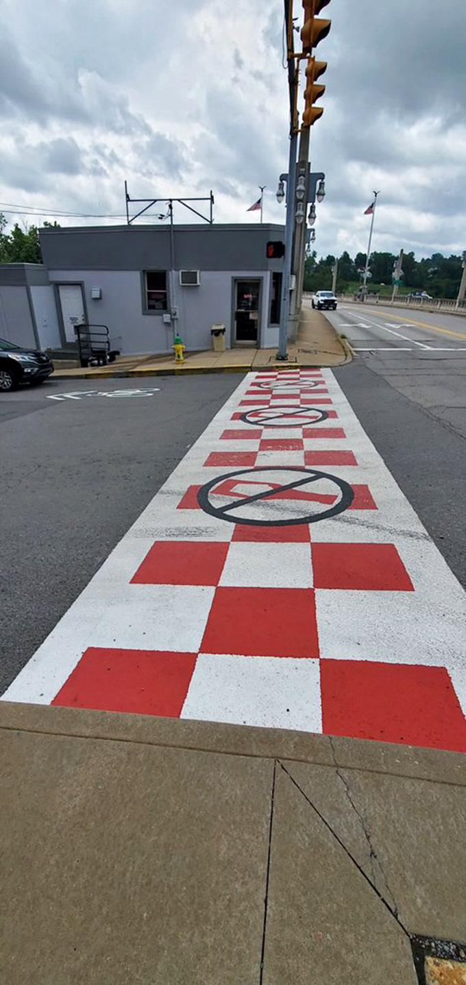 Yann's red and white checkerboard walkway is the yellow brick road for hot dog enthusiasts &ndash; follow it to flavor paradise!