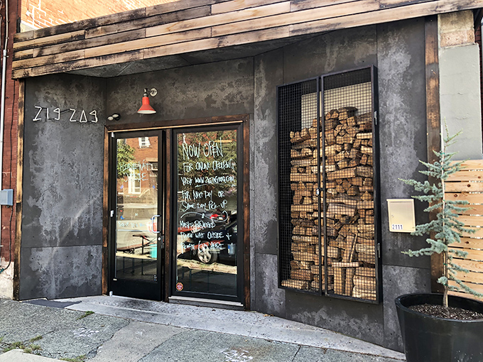 Zig Zag BBQ's industrial storefront proves that serious BBQ doesn't need fancy decorations, just serious skills.