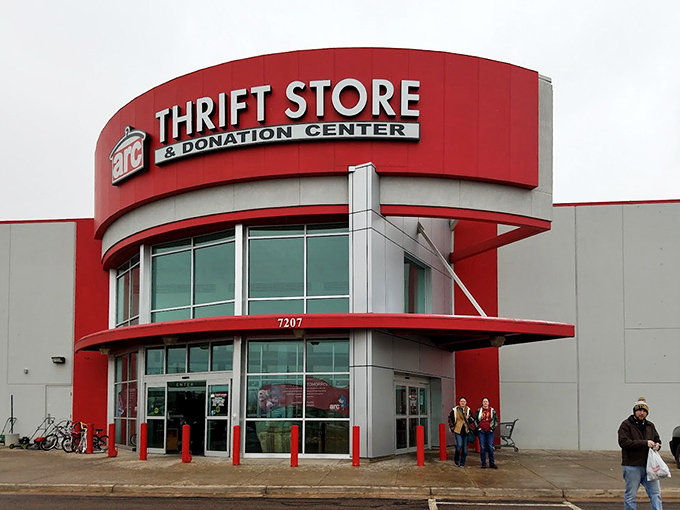 Arc's Colorado Springs location stands proud and red, beckoning bargain hunters from miles around the city.