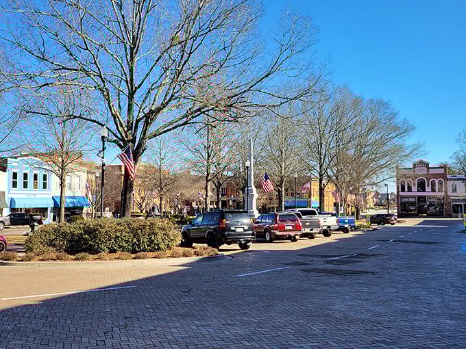 Historic buildings stand proud, offering modern conveniences at prices that won't cause heart palpitations.