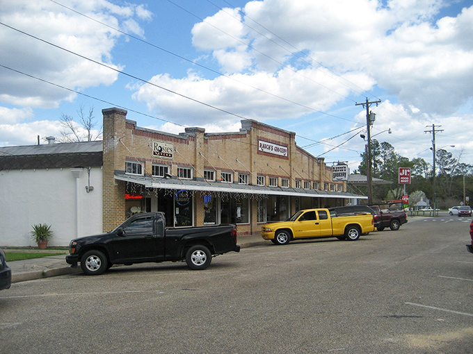 Abita Springs' main drag offers that perfect small-town vibe where every building has its own unique personality.