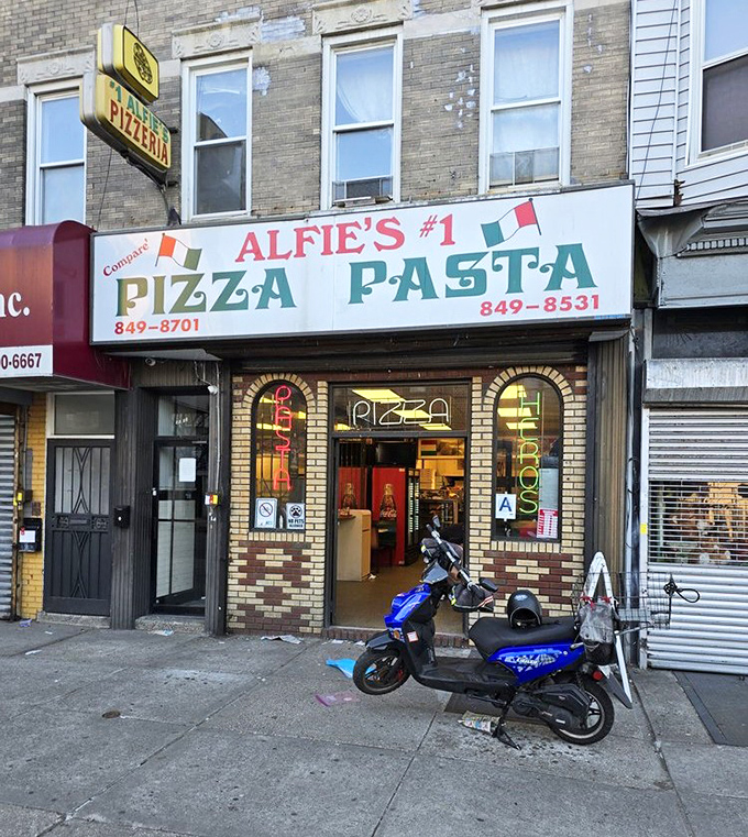 This neighborhood gem serves slices that turn strangers into regulars faster than Lucy's schemes.