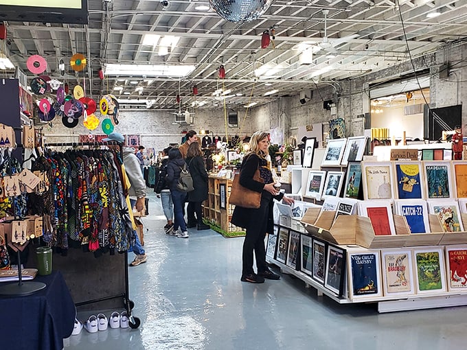 Browsing art prints at Artists & Fleas Williamsburg feels like visiting a gallery where you can actually afford the artwork. Your walls will thank you!