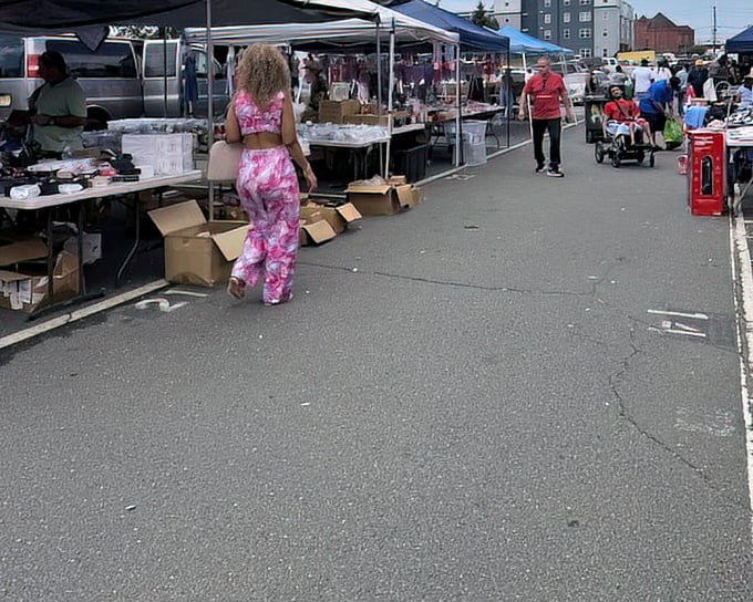 Colorful merchandise brightens the vendor booths at Avenel. Where one person's "I don't need this anymore" becomes your "I've been looking everywhere for this!"