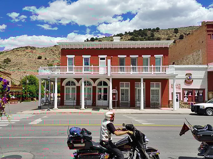The mountains stand guard over Battle Mountain's main drag like nature's version of a gated community.