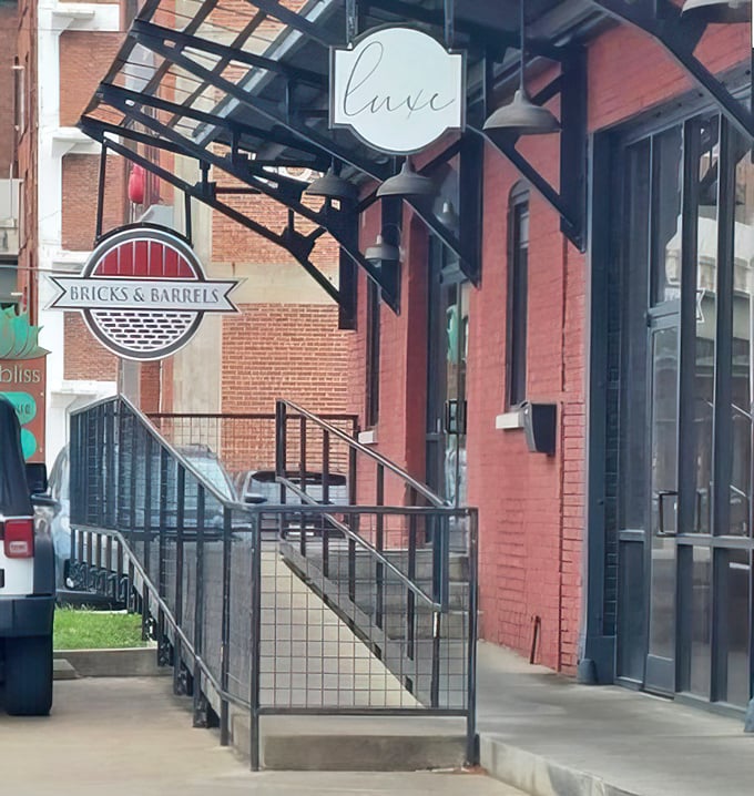 That entrance says "urban sophistication" while still feeling like home. The perfect balance, just like their perfectly balanced Old Fashioned.