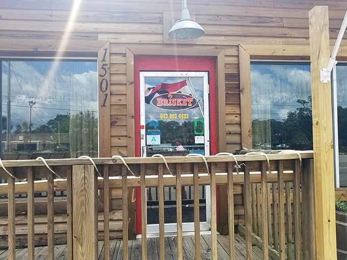 When the neon "Brisket" sign glows against the twilight sky, you know you're in for a Texas-sized treat.