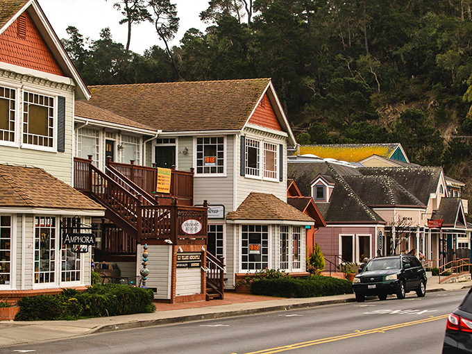 Stroll through Cambria's charming downtown, where historic buildings house treasures waiting to be discovered.