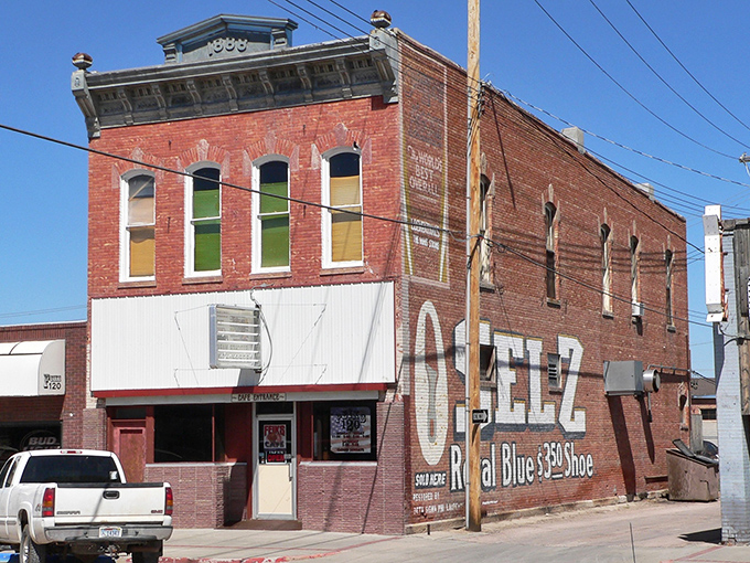 This brick building in Chadron reveals a town perfectly sized for walking everywhere you need to go.