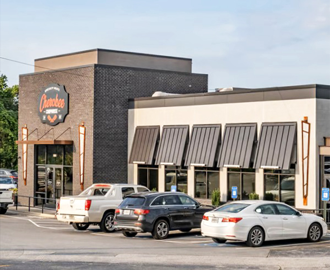 When a restaurant looks this polished from the outside, you know the steaks inside deliver.