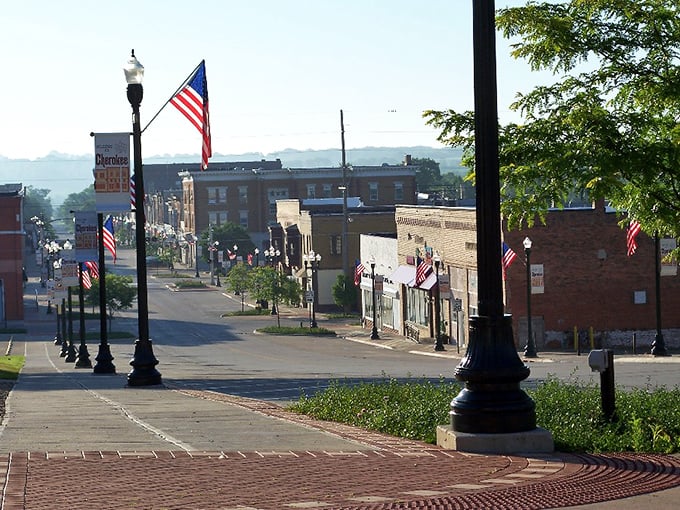 The wide, welcoming main street of Cherokee invites you to slow down and stay awhile. No parking meters or traffic jams here!