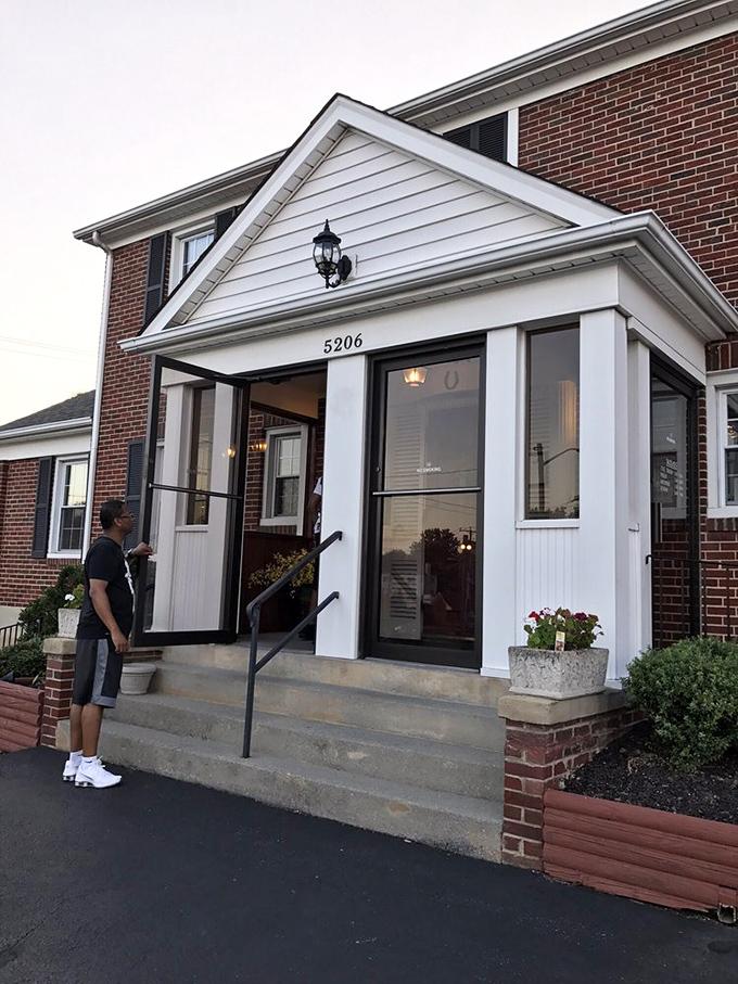 The classic steakhouse entrance that says, "We've been perfecting our craft while trends came and went."