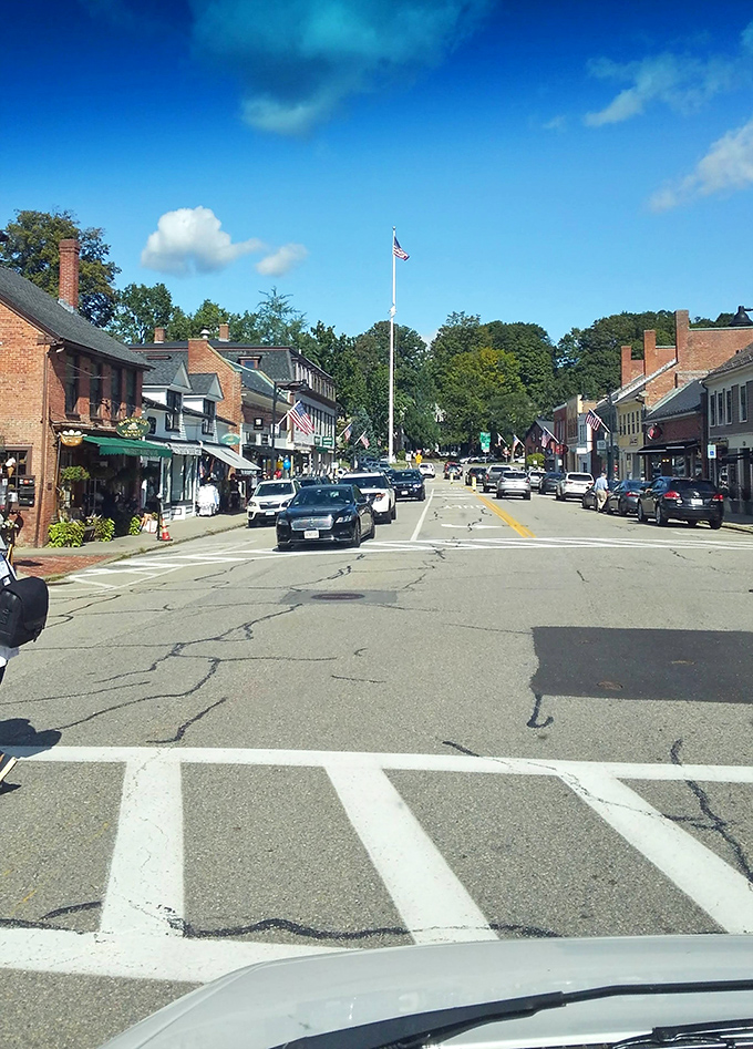 Tree-lined streets and classic architecture make every corner feel like stepping into a New England postcard that actually exists.