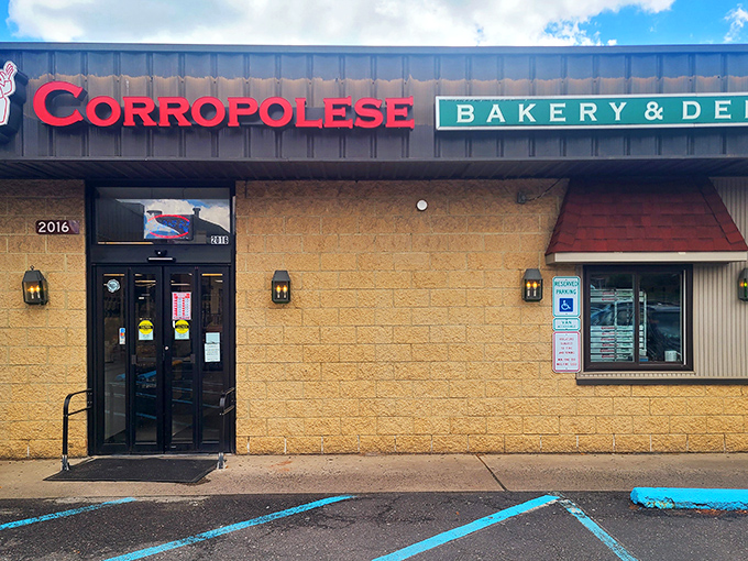 Clean lines outside, messy-good cannoli inside - sometimes the best contrasts create the sweetest surprises.