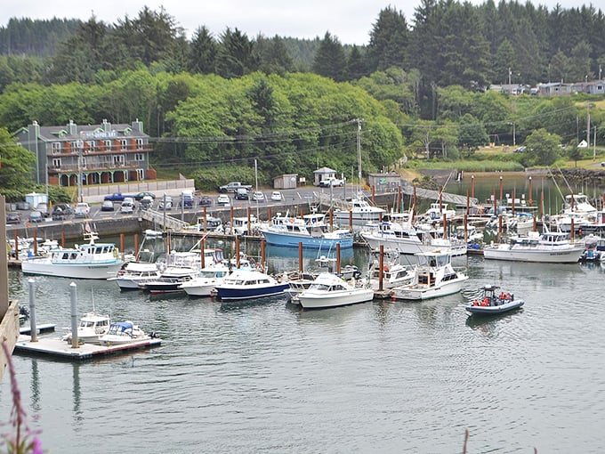 This working harbor bustles with fishing vessels that know these waters better than most folks know their own driveways.
