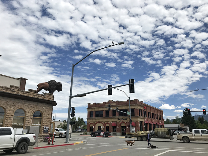 In Driggs, even a trip to the grocery store includes a side of breathtaking mountain scenery. Not a bad commute!