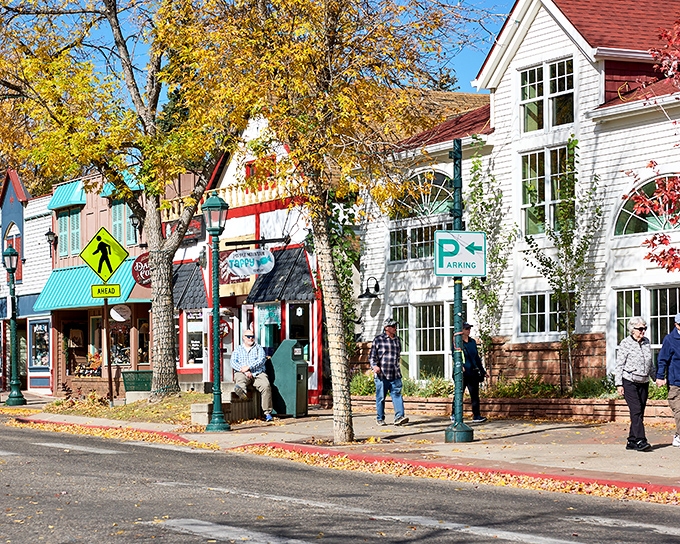 Fall brings a golden glow to Estes Park&rsquo;s charming downtown, where crisp air and colorful shops invite a leisurely wander.